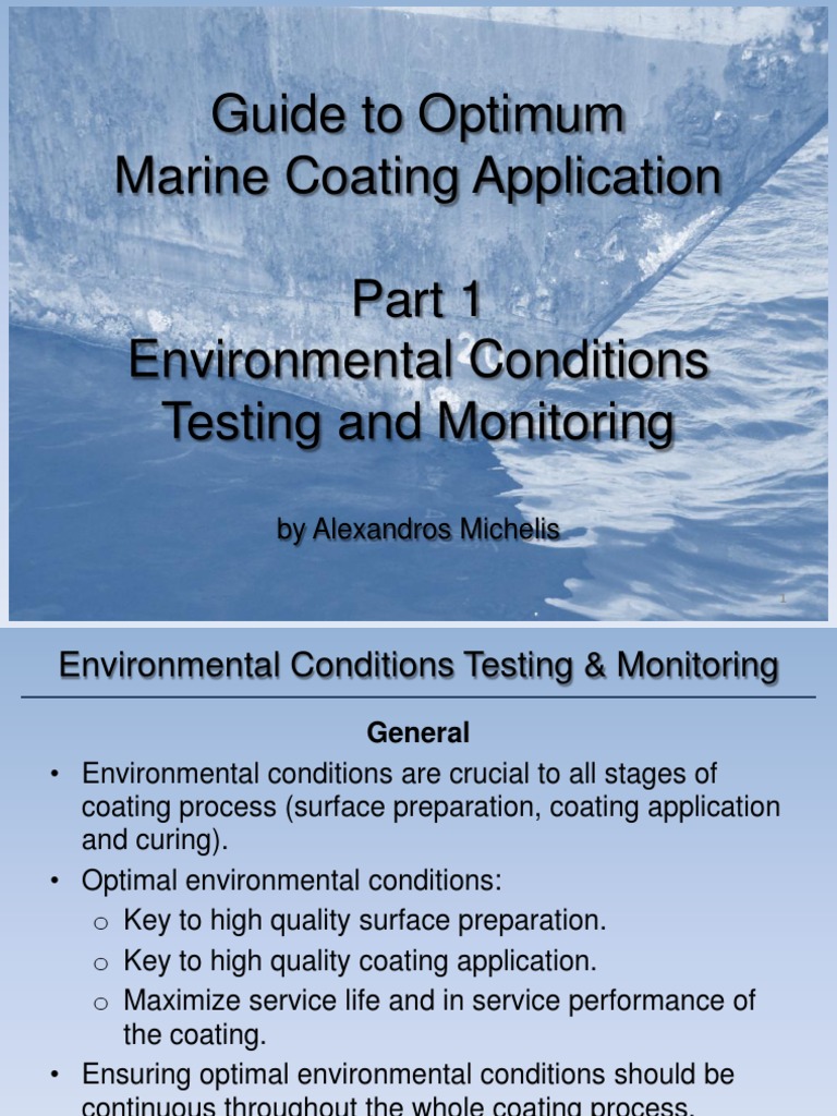 Guide To Optimum Marine Coating Application - Part 1 - Environmental ...