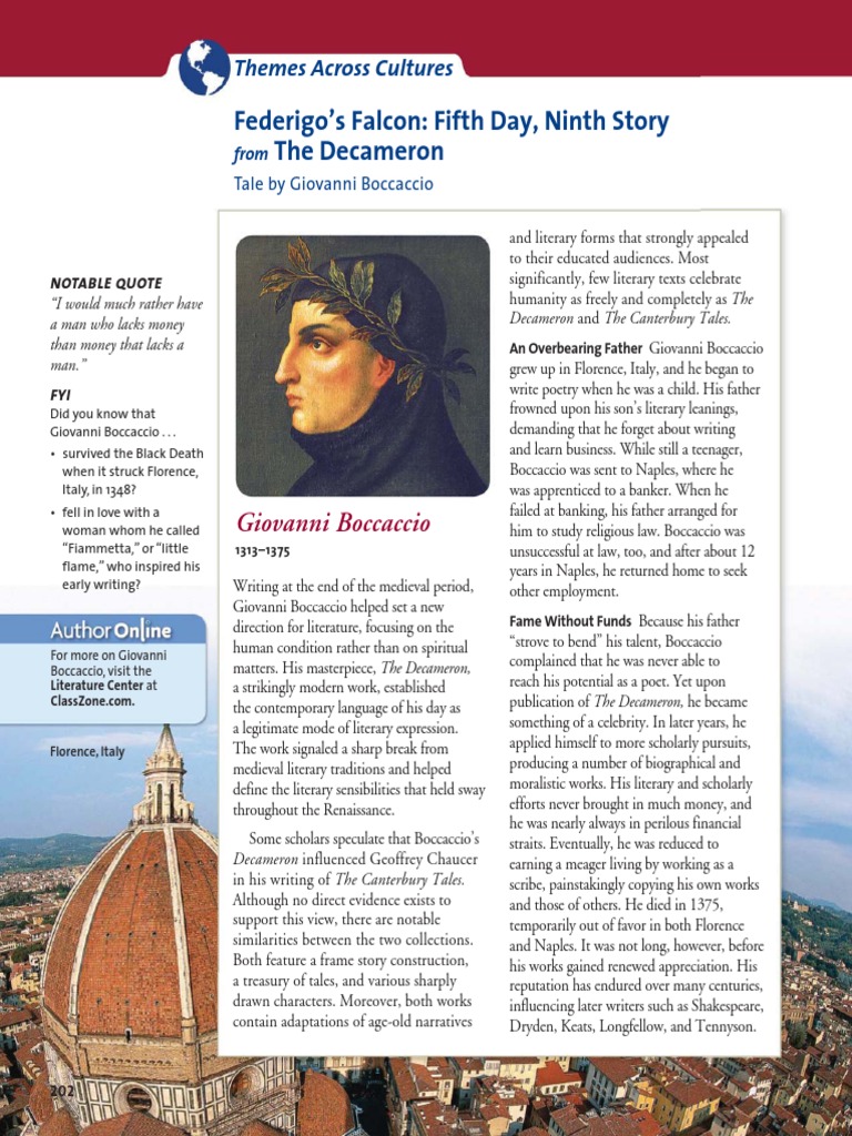 Federigo's Falcon | PDF | The Decameron | Giovanni Boccaccio