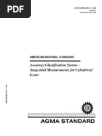 AGMA Gear Design and Inspection Standards | PDF | Technology ...