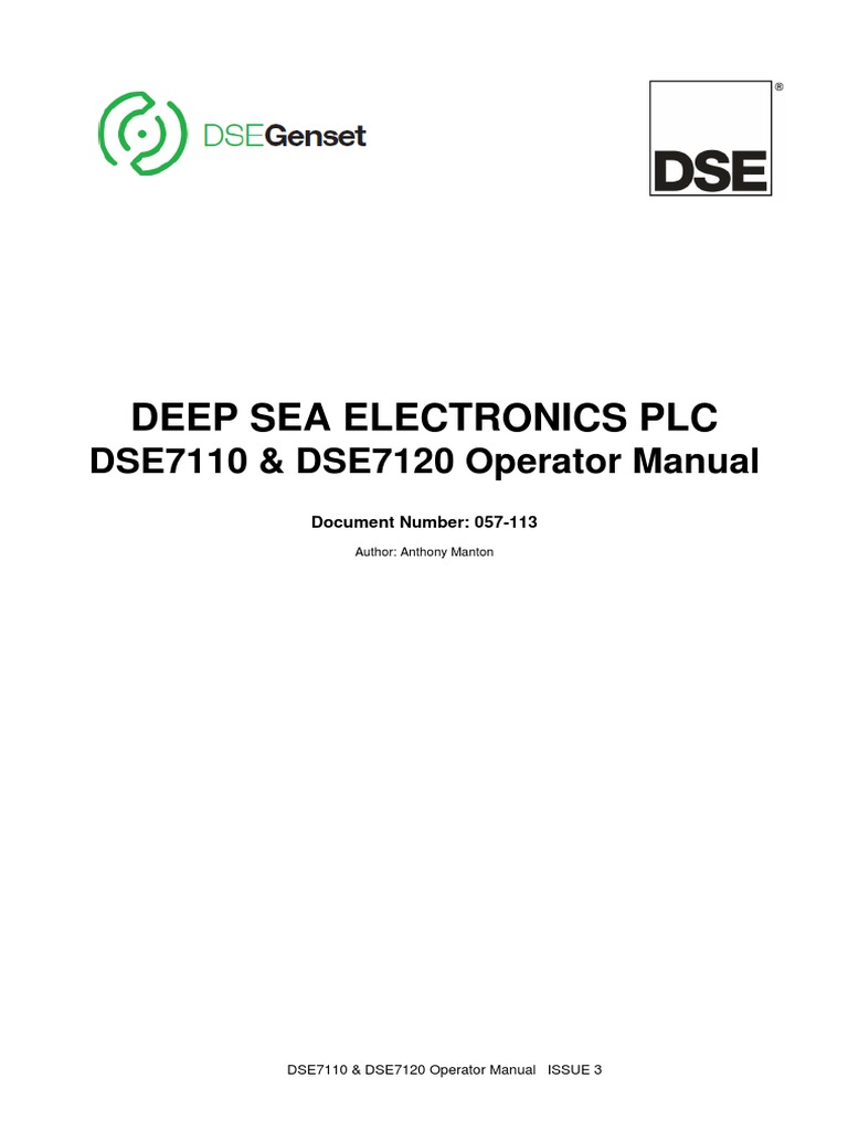 Dse7110 20 Operator Manual | PDF | Usb | Alternating Current