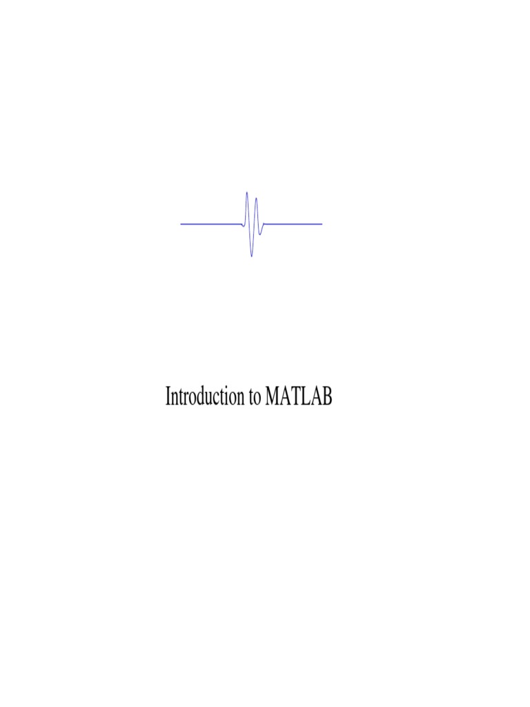 Matlab Intro Pdf Eigenvalues And Eigenvectors Matrix Mathematics
