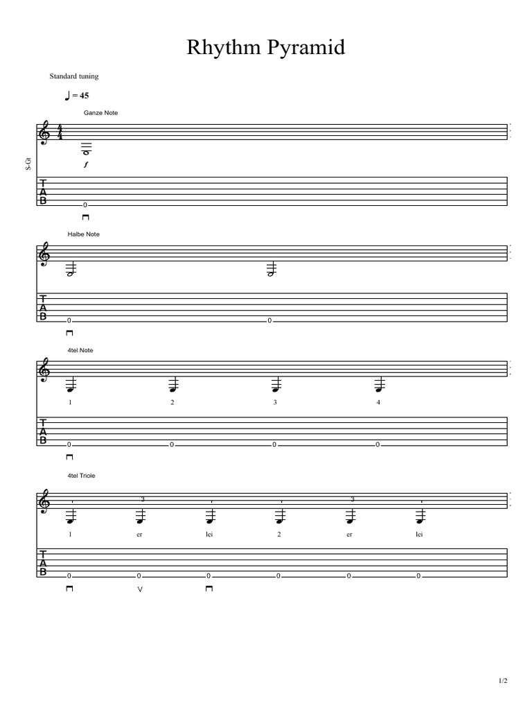 Rhythm Pyramid PDF | PDF | Science & Mathematics