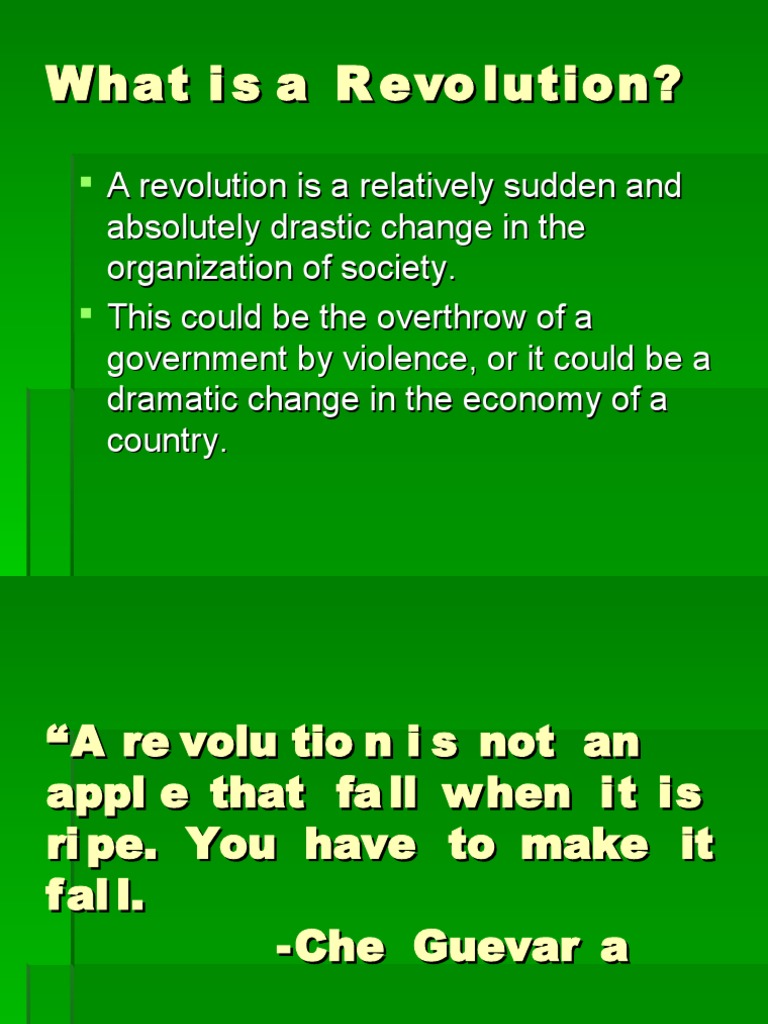 What Is A Revolution? | PDF | Government | Unrest
