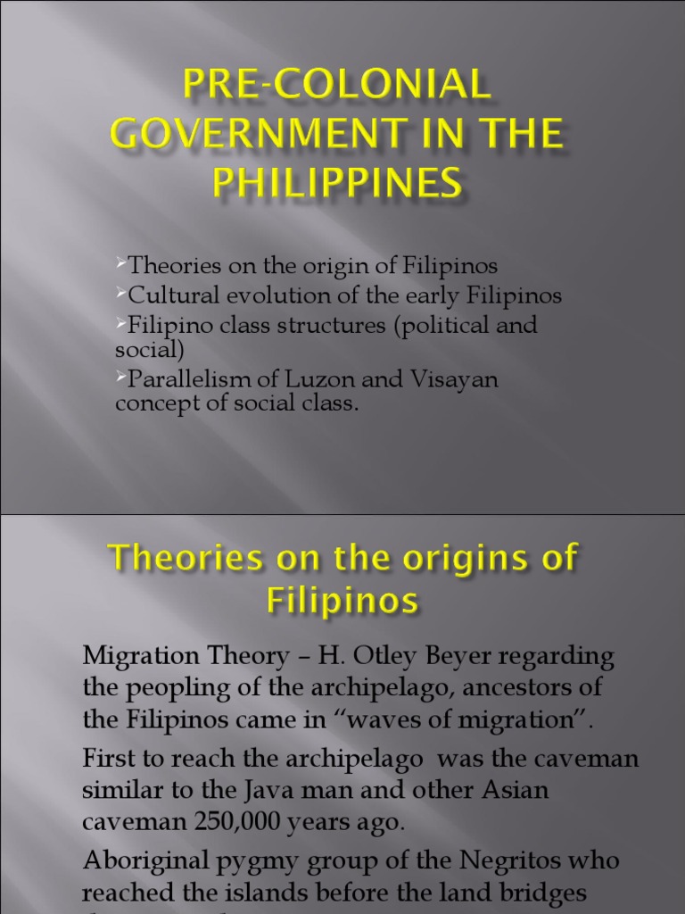 Pre-Colonial Government in The Philippines | PDF | Philippines ...