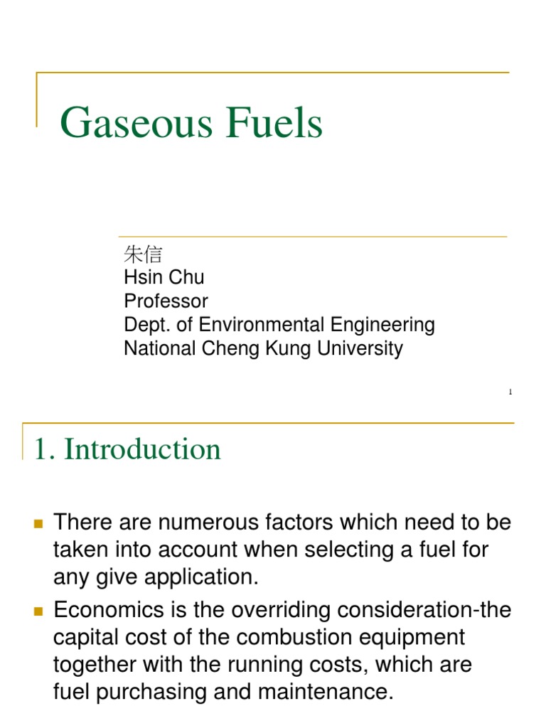 Overview of Gaseous Fuels and Combustion | PDF | Combustion | Natural Gas