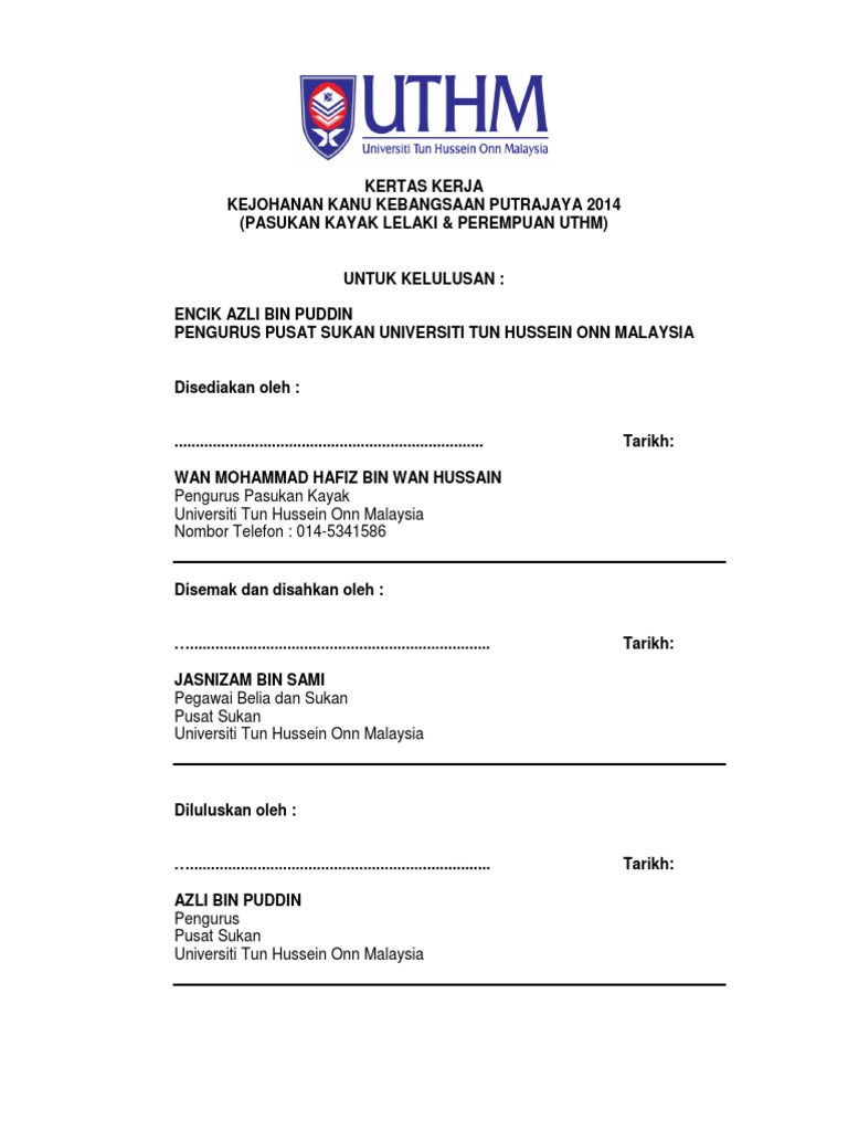 Paperwork Putrajaya | PDF