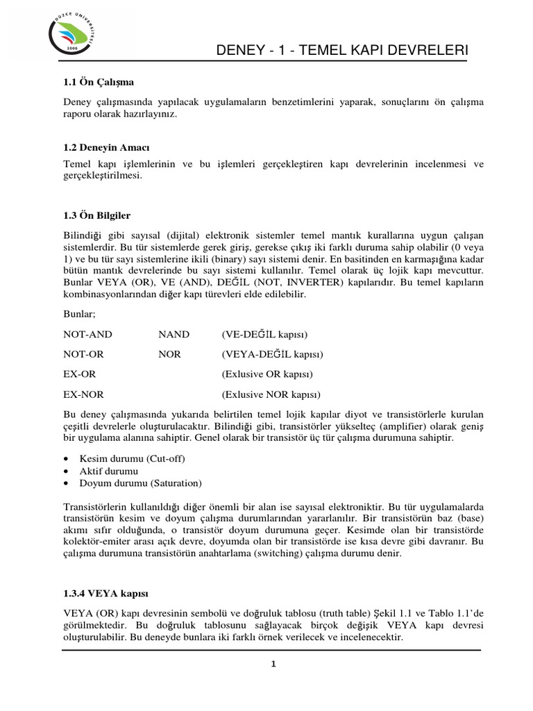 Digital Logic Lab Experiment | PDF