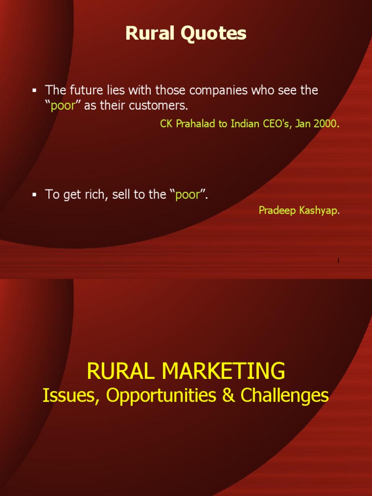 Rural Quotes: The Future Lies With Those Companies Who See The " " As ...