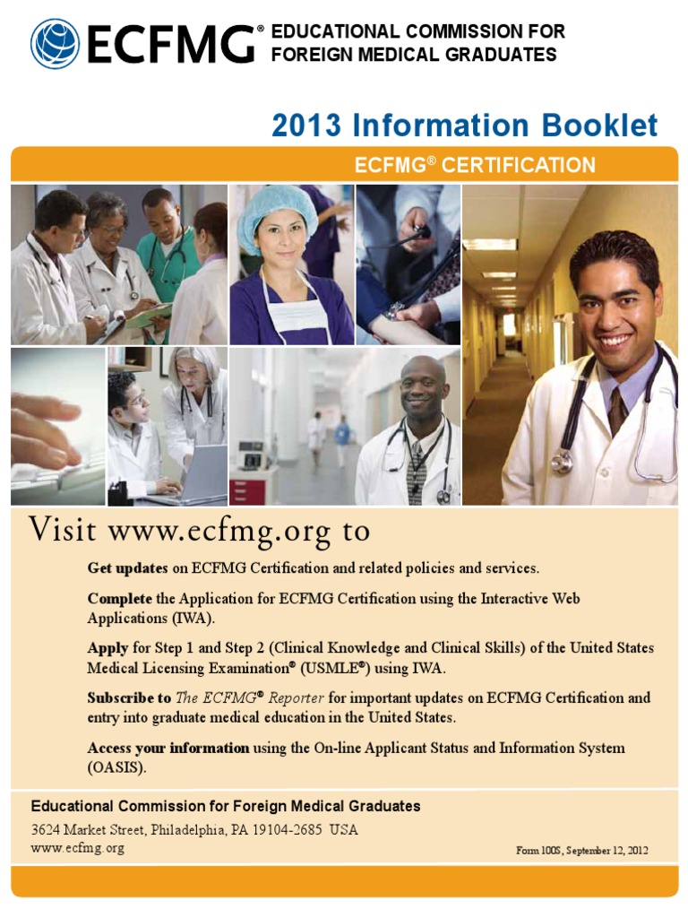 Info Ecfmg | PDF | United States Medical Licensing Examination ...
