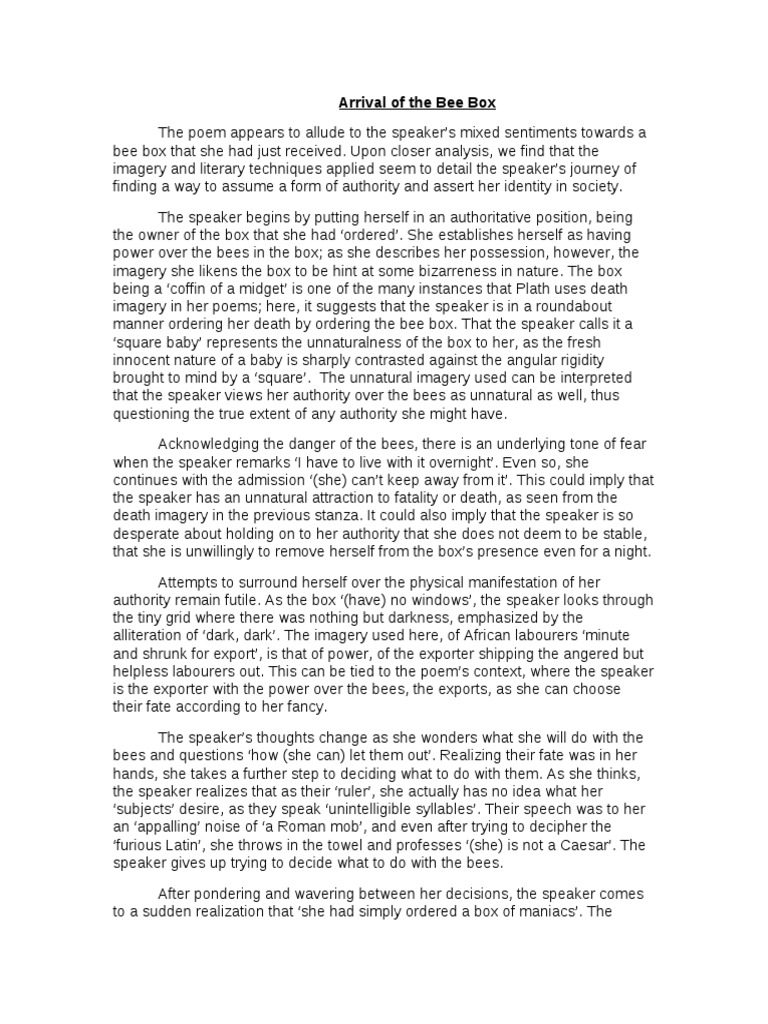 Arrival of the Bee Box | Fiction & Literature | Free 30-day Trial | Scribd