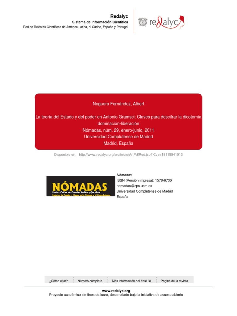 La Teoría Del Estado y Del Poder en Antonio Gramsci | PDF | Antonio ...