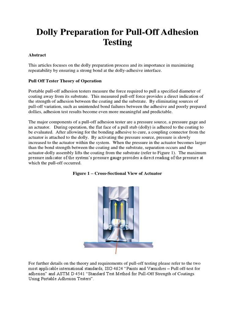 Dolly Preparation for Adhesion Testing | PDF | Wear | Abrasive
