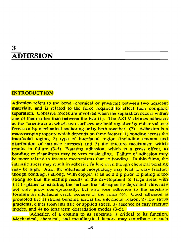 Adhesion Test For Paint | Download Free PDF | Sputtering | Adhesion