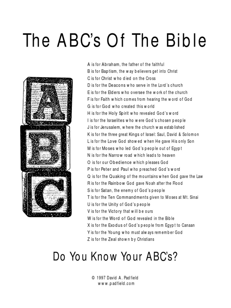 ABC's of The Bible | PDF