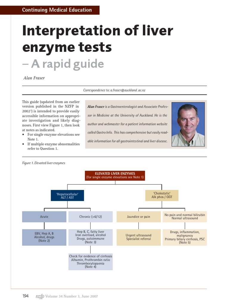 Interpretation of Liver Enzyme Tests - A Rapid Guide | PDF | Hepatitis ...