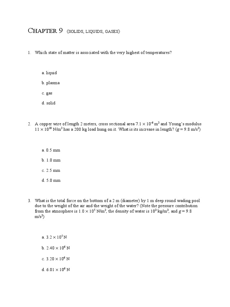 Soal | PDF | Young's Modulus | Density