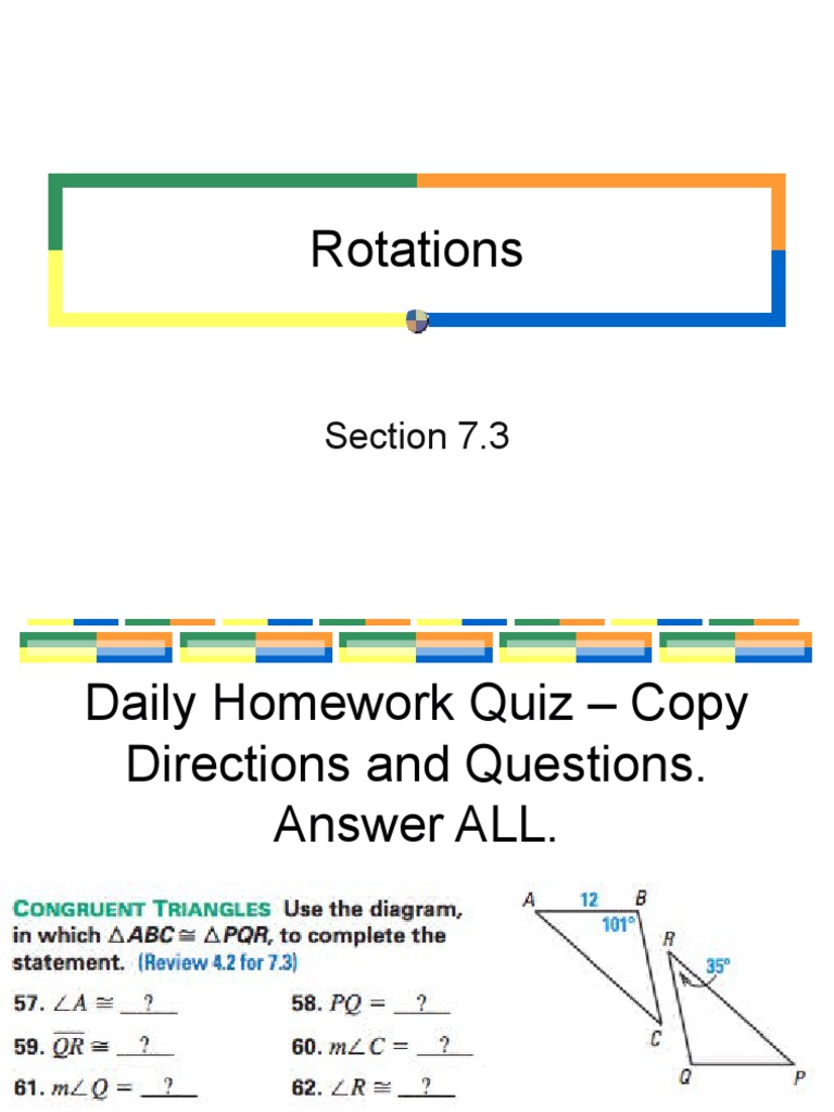 Geom 7 3 | PDF | Rotation | Symmetry