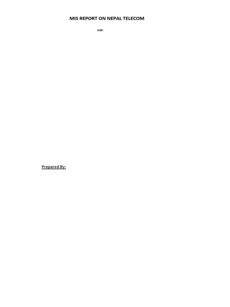 Mis Report | PDF | Management Information System | Information System