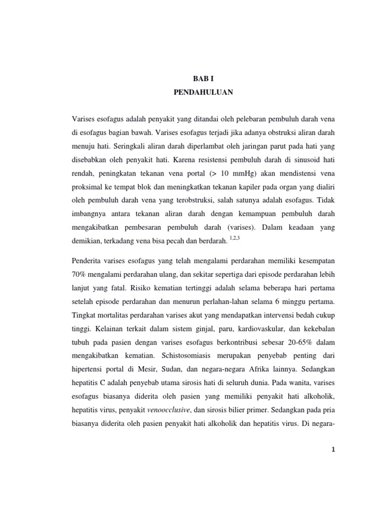 Varises Esofagus | PDF
