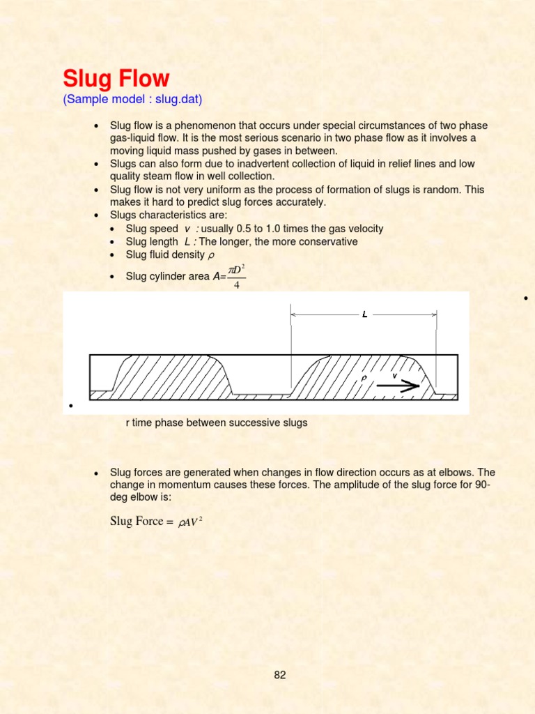 Slug Flow Forces & Modeling | PDF