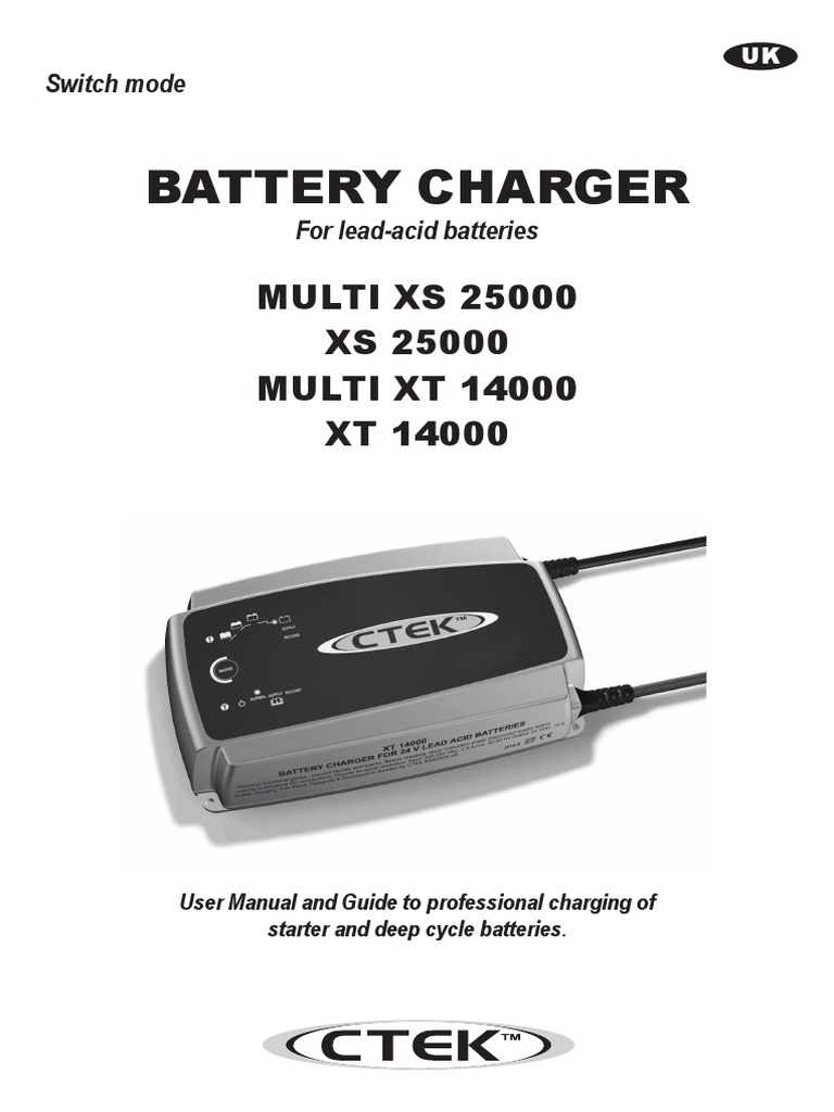 Cteck Xs 25000 Battery Charger | PDF | Battery Charger | Battery ...