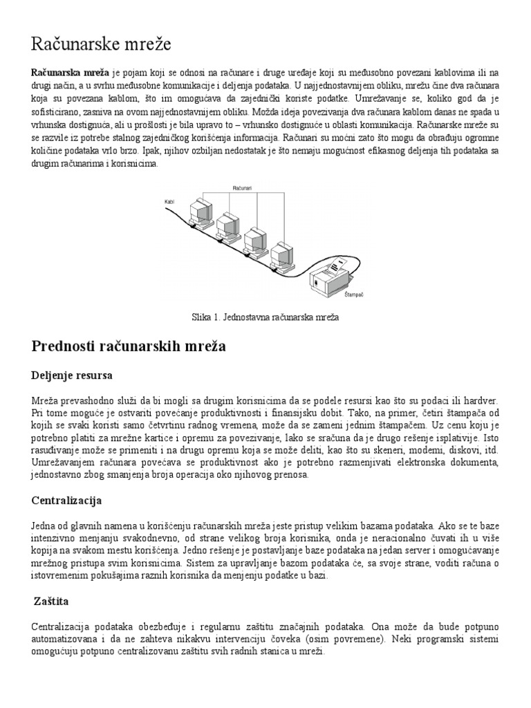 Racunarske Mreze | PDF