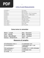 Conversion Table For Land | PDF | Home & Garden