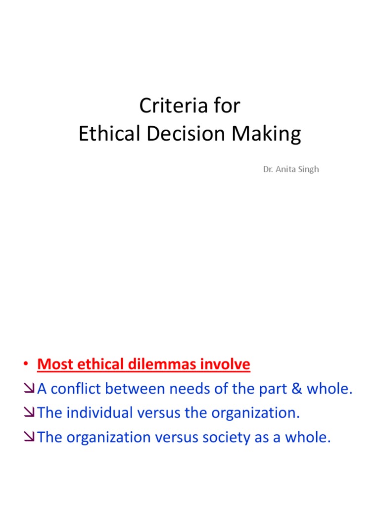 Ethical Decision-Making Guide | PDF