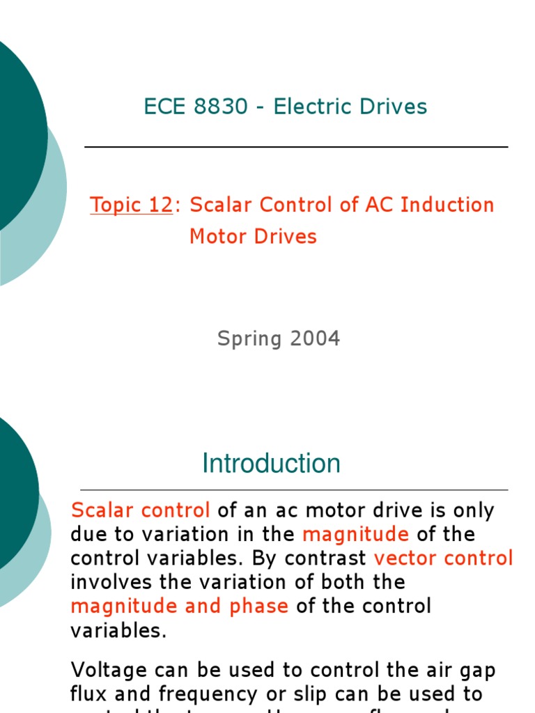 Scalar Control of Ac Drives | PDF | Power Inverter | Alternating Current