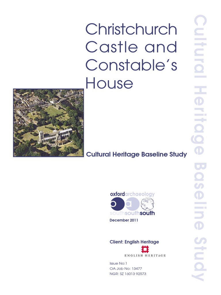 Conservation Management Plan For Christchurch Castle, Dorset, UK | PDF ...