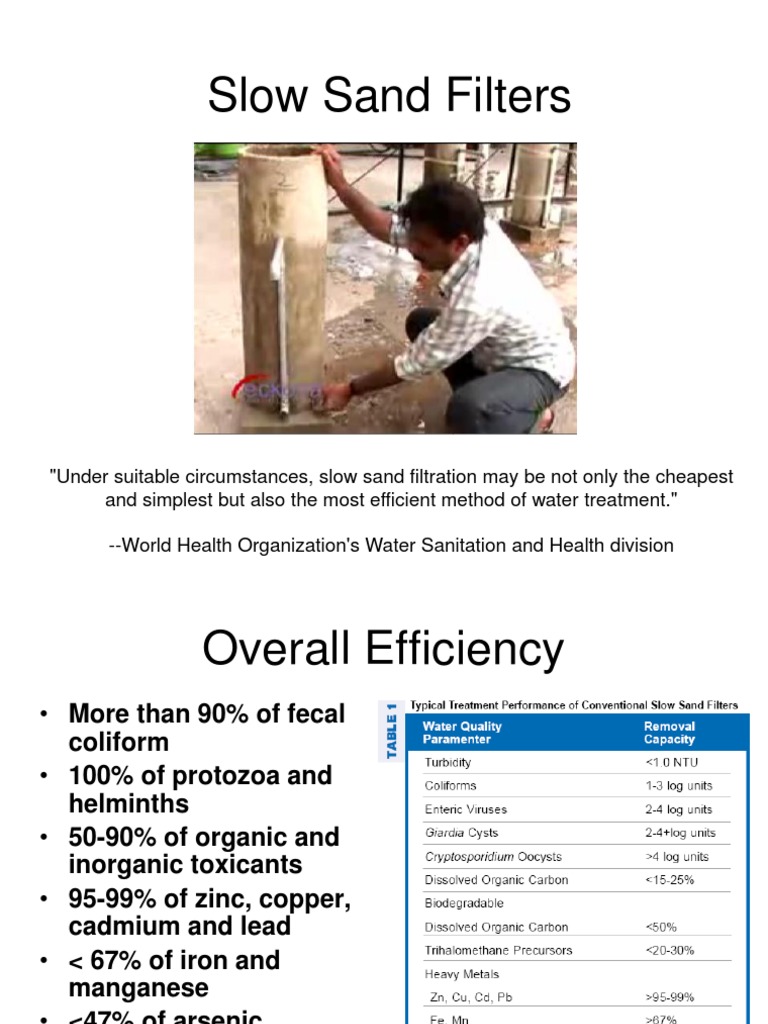 02-26-08 Slow Sand Filters | PDF | Filtration | Water Purification