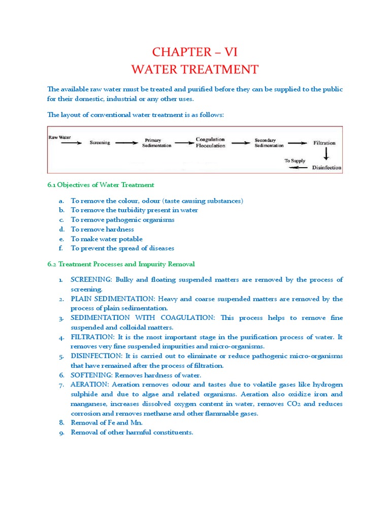 Water Treatment Processes Explained | PDF | Water Purification | Chlorine