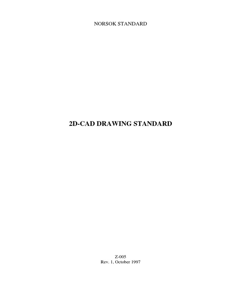 Z-005 2D CAD Drawing Standards | PDF