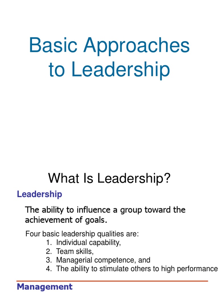 8 -Basic Approaches to Leadership organisational behaviour | Trust ...