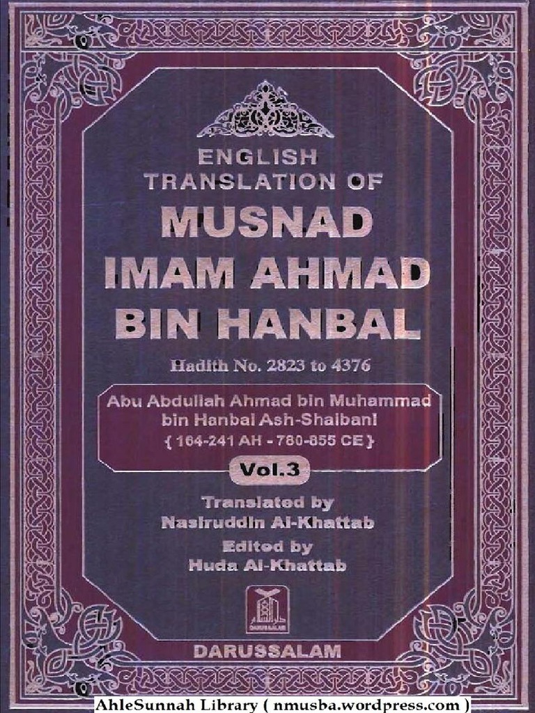Musnad imam Ahmad Volume 3