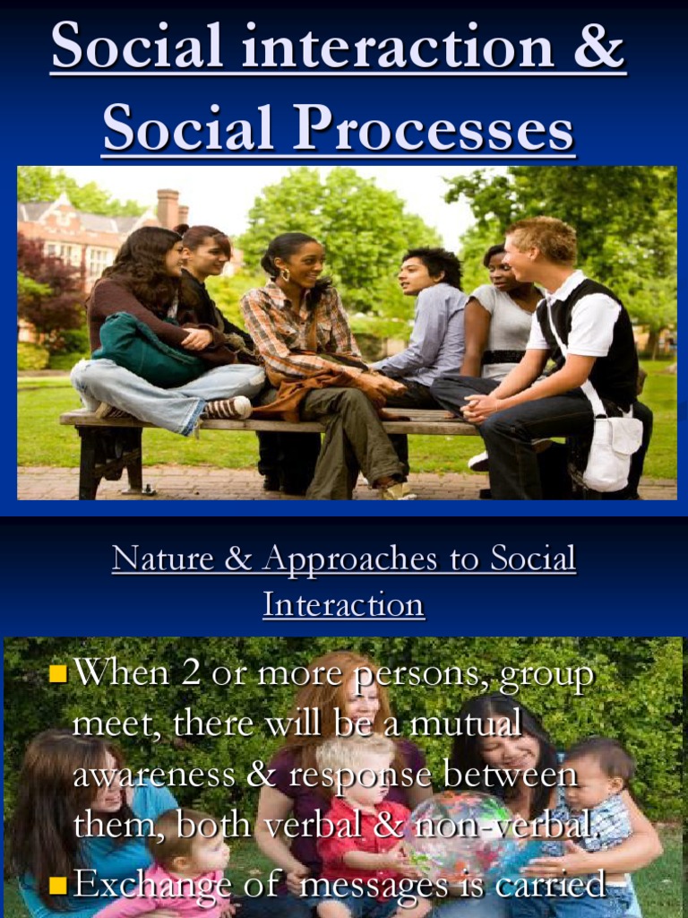 Understanding Social Interaction Processes | PDF | Nonverbal ...