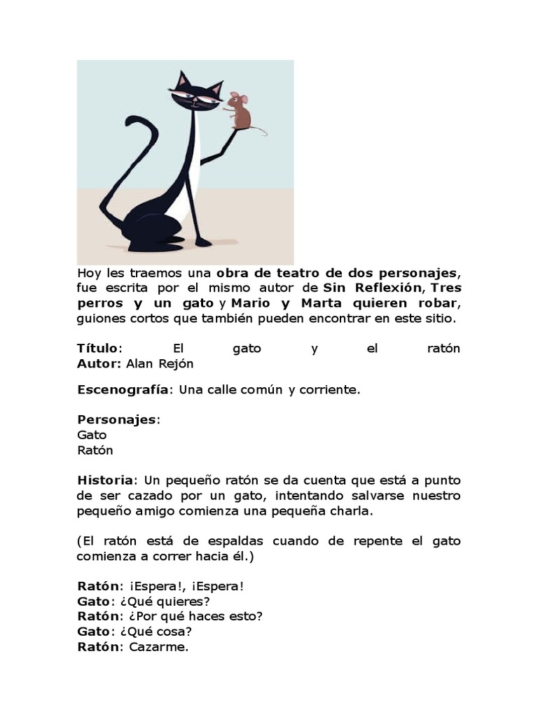 obra teatral corta para niños