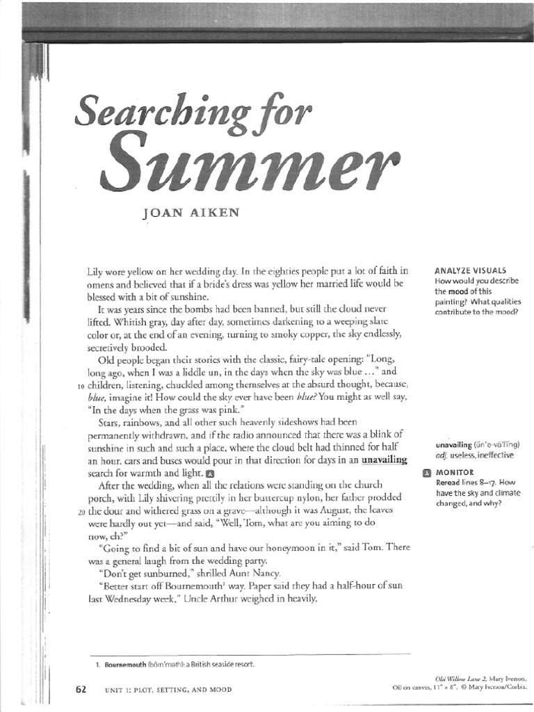 Joan Aiken-Searching For Summer | PDF | Language Arts & Discipline ...