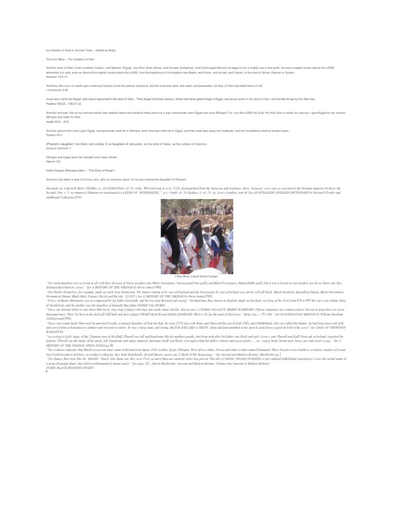 He Children of Ham in Ancient Texts | PDF | Ham (Son Of Noah) | Vikings