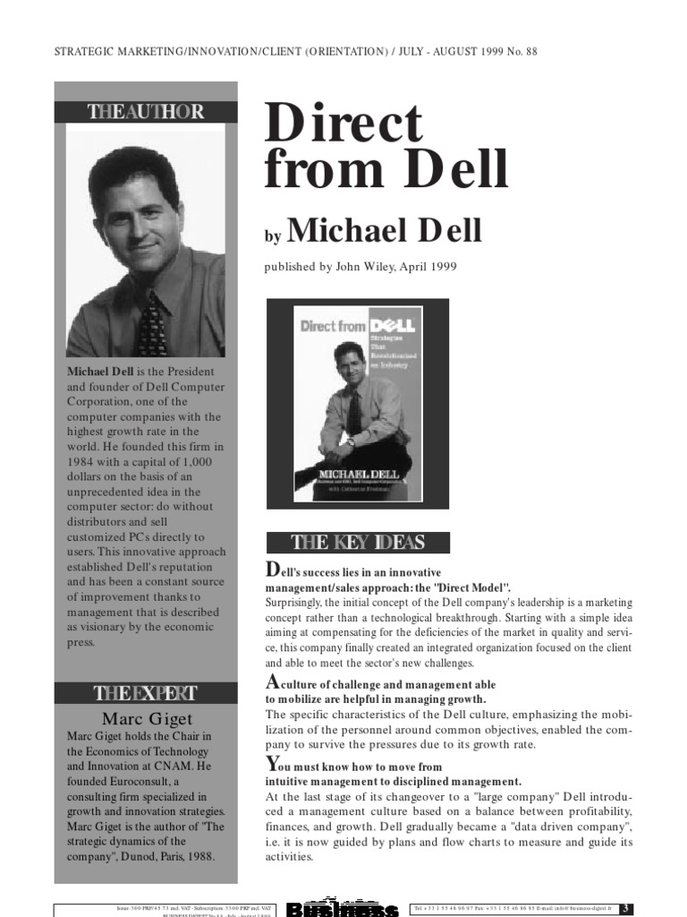Direct From Dell | PDF | Dell | Marketing