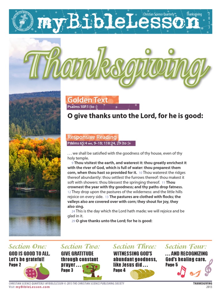 The Power of Thanksgiving | PDF | Bible Translations Into English | Jesus