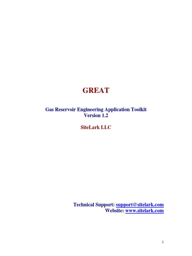 Gas Reservoir Engineering Application Toolkit | PDF | Petroleum ...