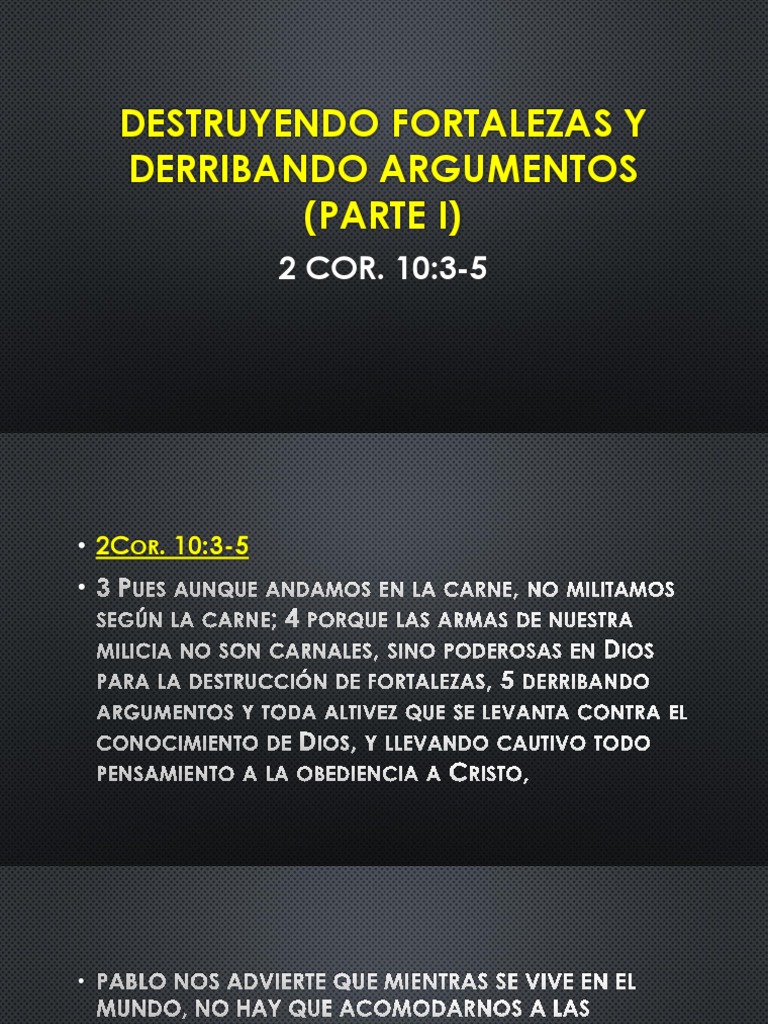 Derribando Fortalezas y Argumentos I | PDF | Hogar, jardinería y bricolaje
