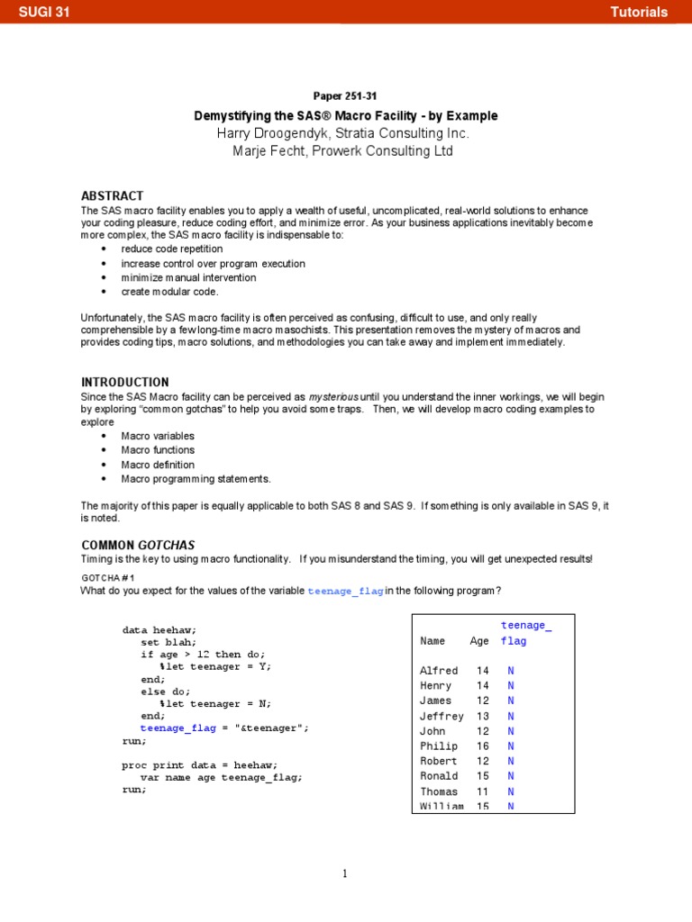 Demystifying Macro Facility | PDF | Parameter (Computer Programming) | Macro (Computer Science)
