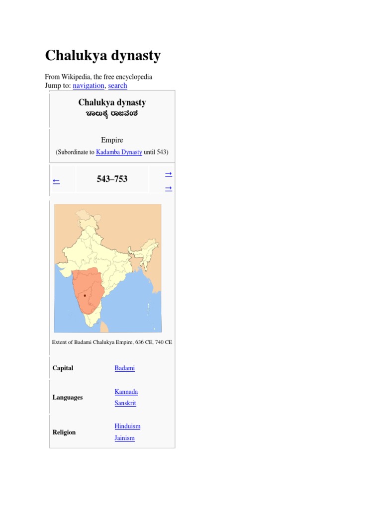 Chalukya Dynasty | PDF | Jainism | Religion And Belief