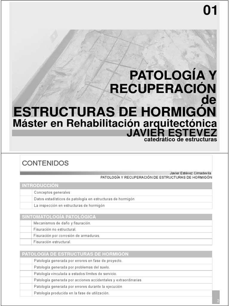 Patologia Hormigon-02 | PDF | Hormigón | Corrosión