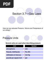Gas Laws Formula Sheet | PDF | Gases | Mole (Unit)