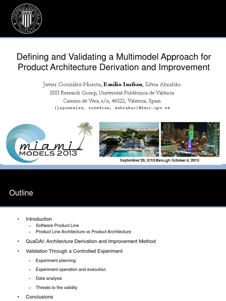 Defining and Validating A Multimodel Approach For Product Architecture Derivation and ...