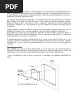 Proyección Dimétrica | PDF | Perspectiva (Gráfica) | Geometría