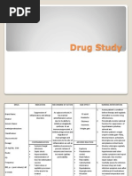 Drug Cards | PDF | Pharmacology | Diseases And Disorders